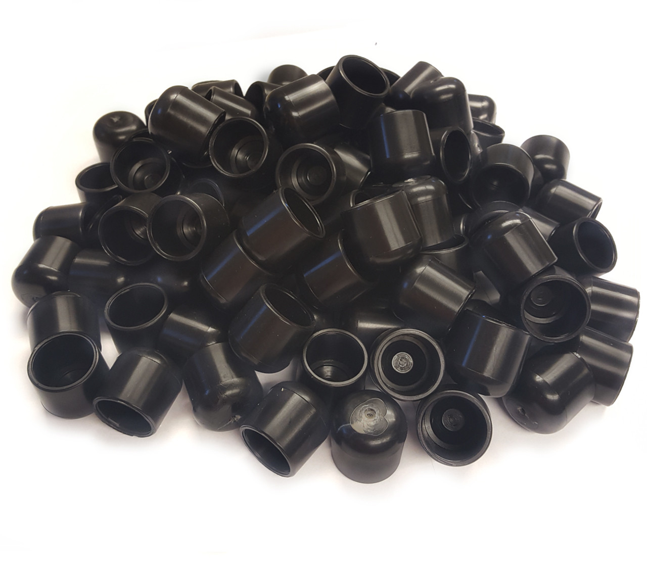 100 pk. USA Made Non-Marring Plastic Foot Cap Glides for Metal and ...