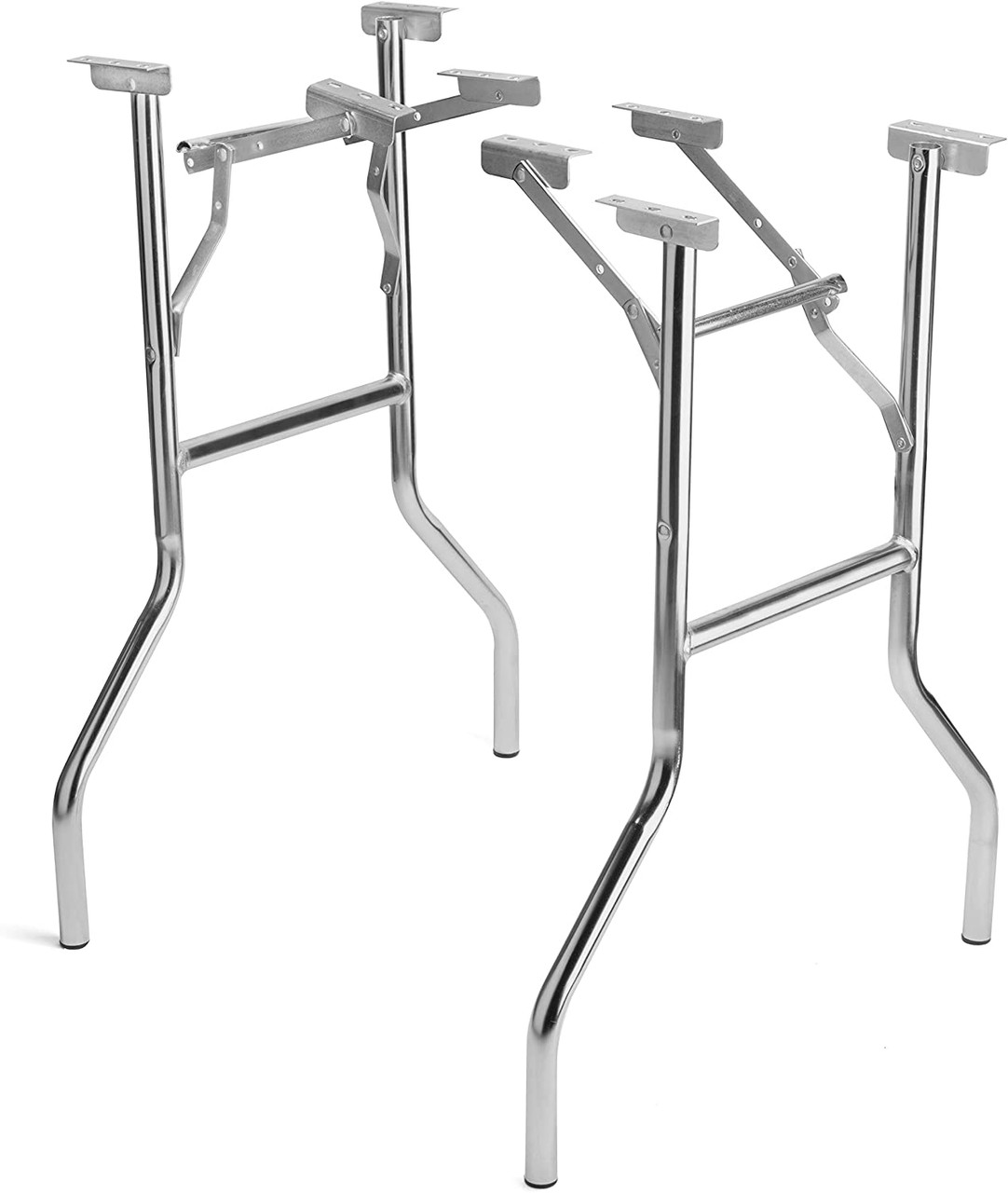 18" Wide Replacement Wishbone Style Steel Folding Table Legs - 2 Pack ...