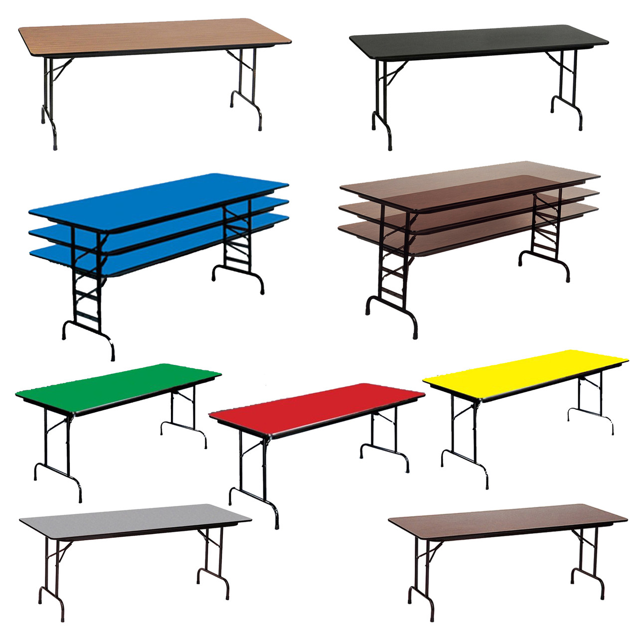 Correll 3/4" Thick High Pressure Laminate Folding Table ...