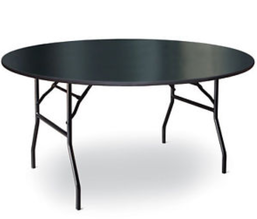 Correll Round Solid Wood Core High Pressure Laminate Folding Table-USA ...