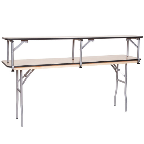 8FT Portable Bar Top Riser Bundle - Includes Table, Riser, Skirting ...