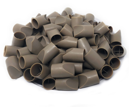Folding Chair V-Tip Stabilizer Caps (100 Pack) - Fits 7/8" OD Tube, Top ...