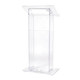 Contemporary Clear Acrylic Podium With Convenient Shelf ...