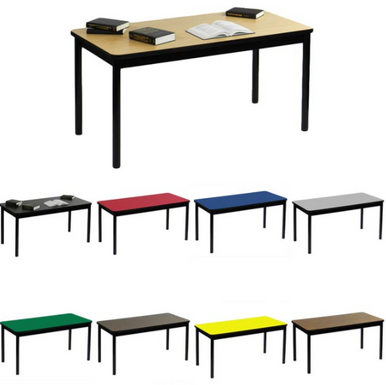 Correll Library Table with High Pressure Laminate Tops 29" Height-USA ...