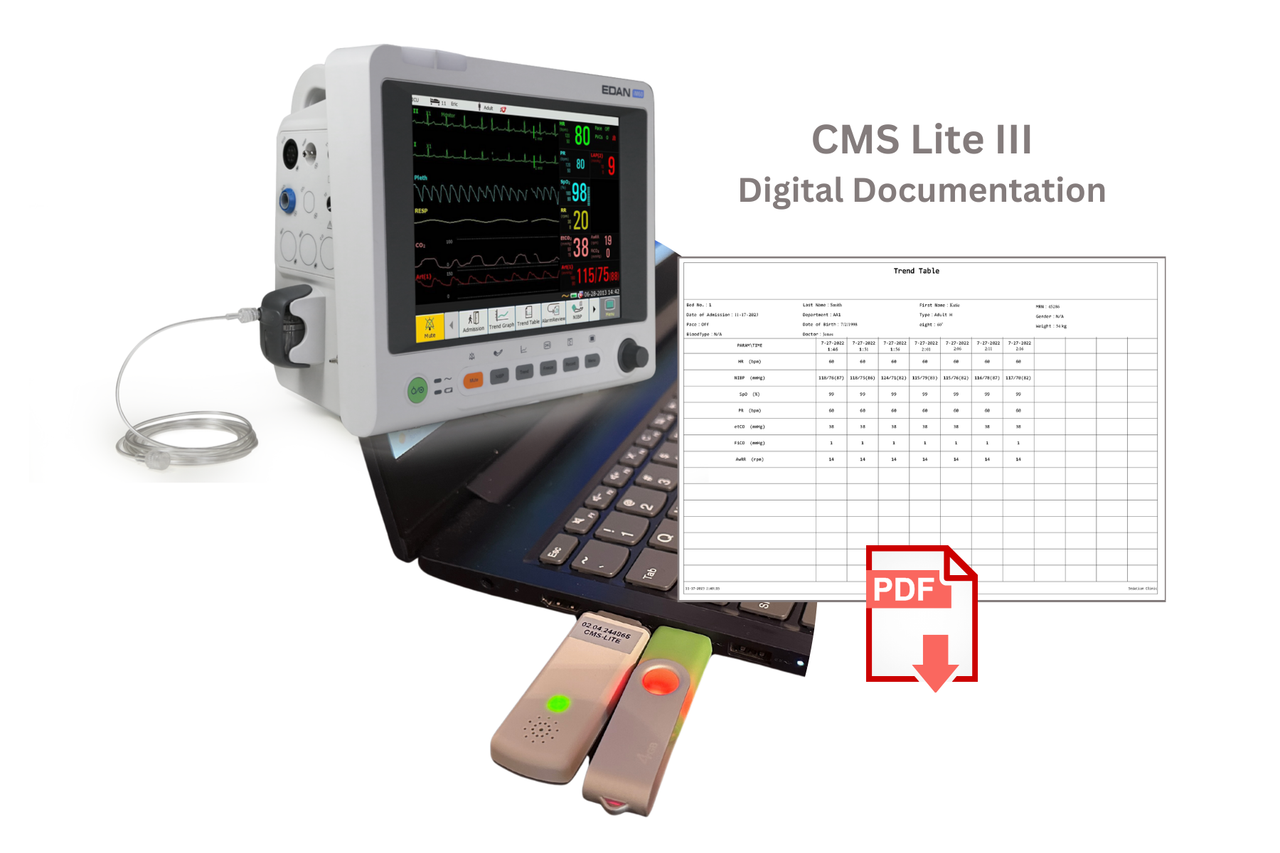 CMS Lite III - Edan Data Management Software - Sedation Resource