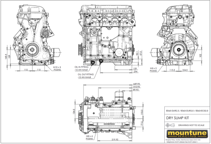 Ecoboost drysump mountune Dry Sump Kit - Ford Focus ST/RS 2.0L 2.3L