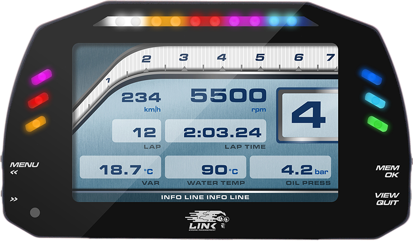 Motorsport Digital Dash Displays