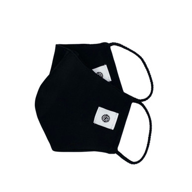 Pom Masks - DOUBLE LAYER REVERSIBLE - Solid Black - [Consumer]Pomchies