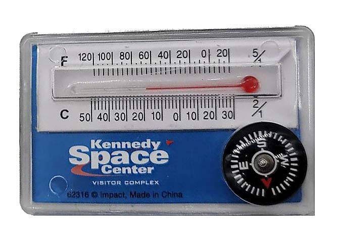 Assorted Key Chains with Thermometer & Compass