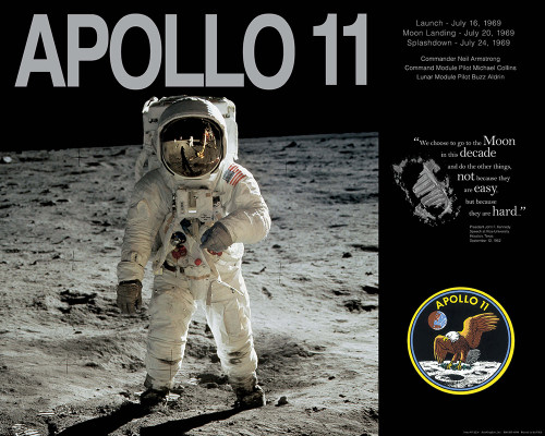 Apollo 11 Anniversary Poster 16x20