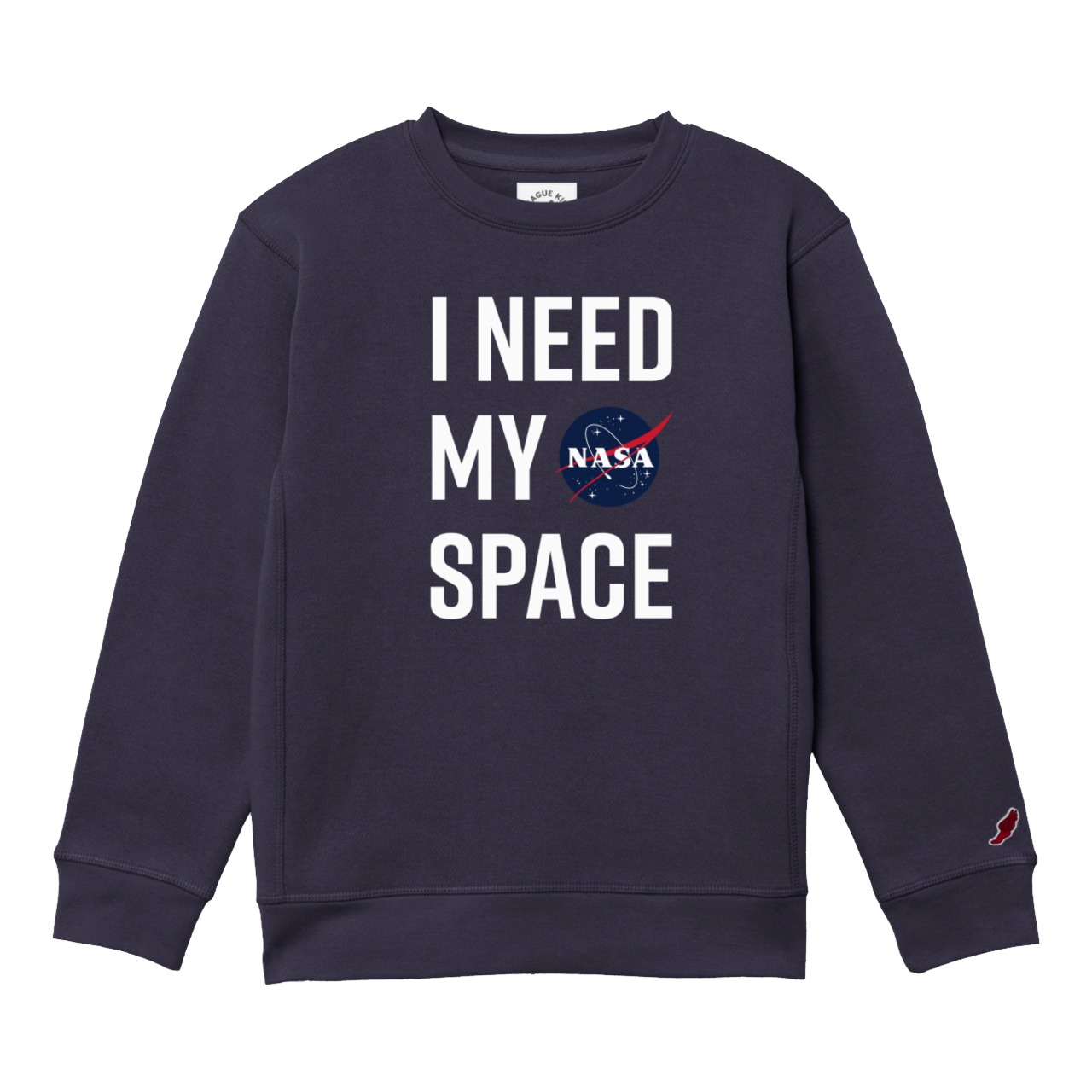 Youth I Need My Space Crew Sweatshirt Navy