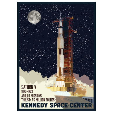 Saturn V Giclée Poster