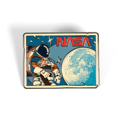 NASA Worm Vintage Astronaut Pin