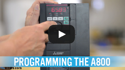 How to Program the Mitsubishi A800 Series VFD (Video) - VFDs.com
