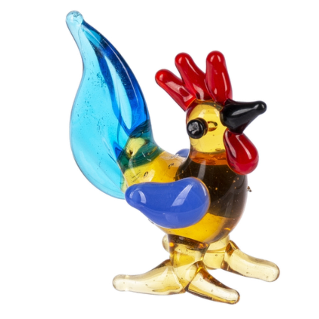 Miniature Rooster Figurine