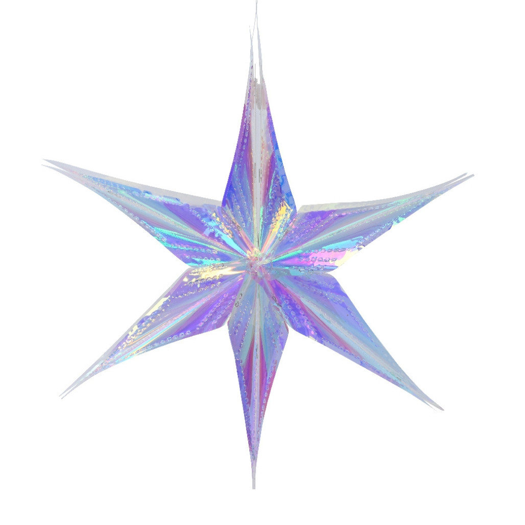 Large Iridescent Star Ornament
