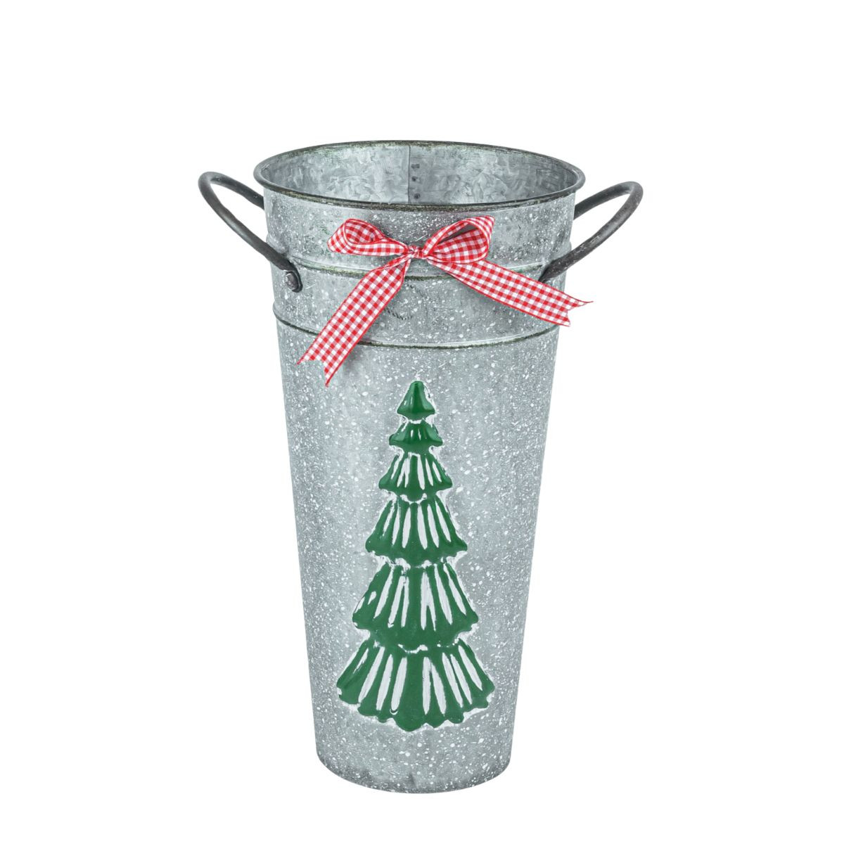 Small Green Christmas Tree Bucket