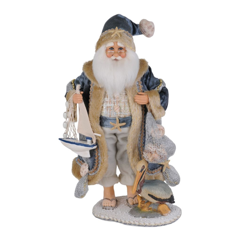 Pelican Beach Santa Figurine | 20 Inch