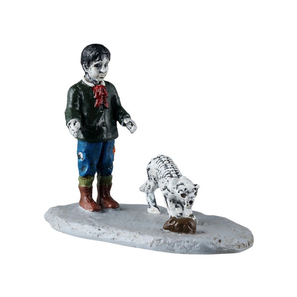 Lemax Spooky Town Creepy Cat Figurine | Eerie Duo Scene