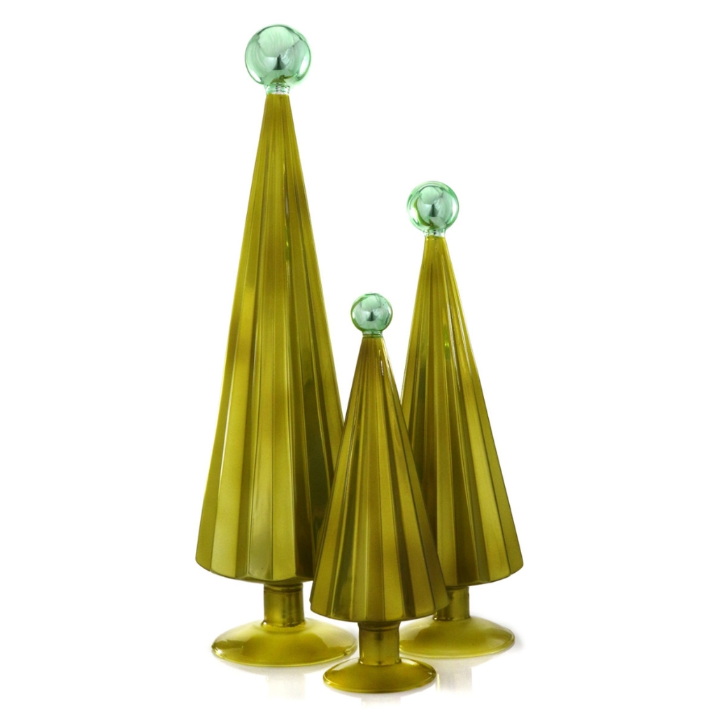 Home Decor - Trees and Trimmings - Tabletop Trees - Glass Tree Sets ...