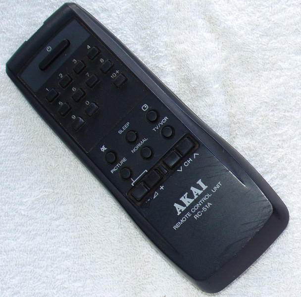 AKAI TV/VCR Remote Control (ONLY) Model RC-51A