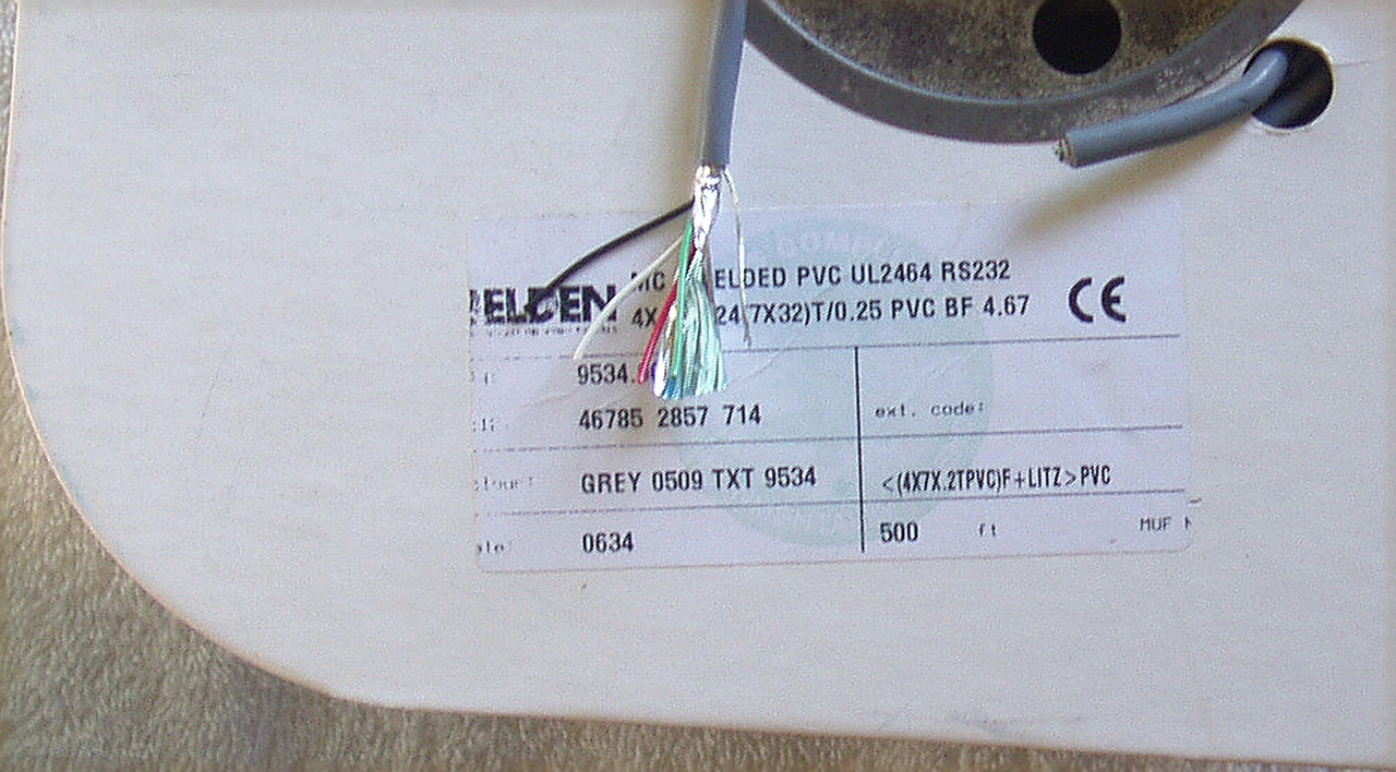BELDEN 9534 4 Core Shielded Cable 80+ Metre Reel (PER METRE) NEW Old Stock