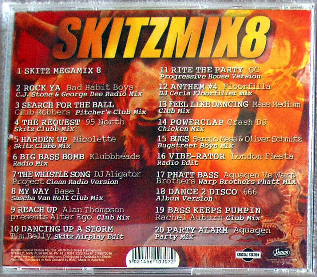 Euro Hard House Hard Trance NICK SKITZ Skitzmix8 CD 2000