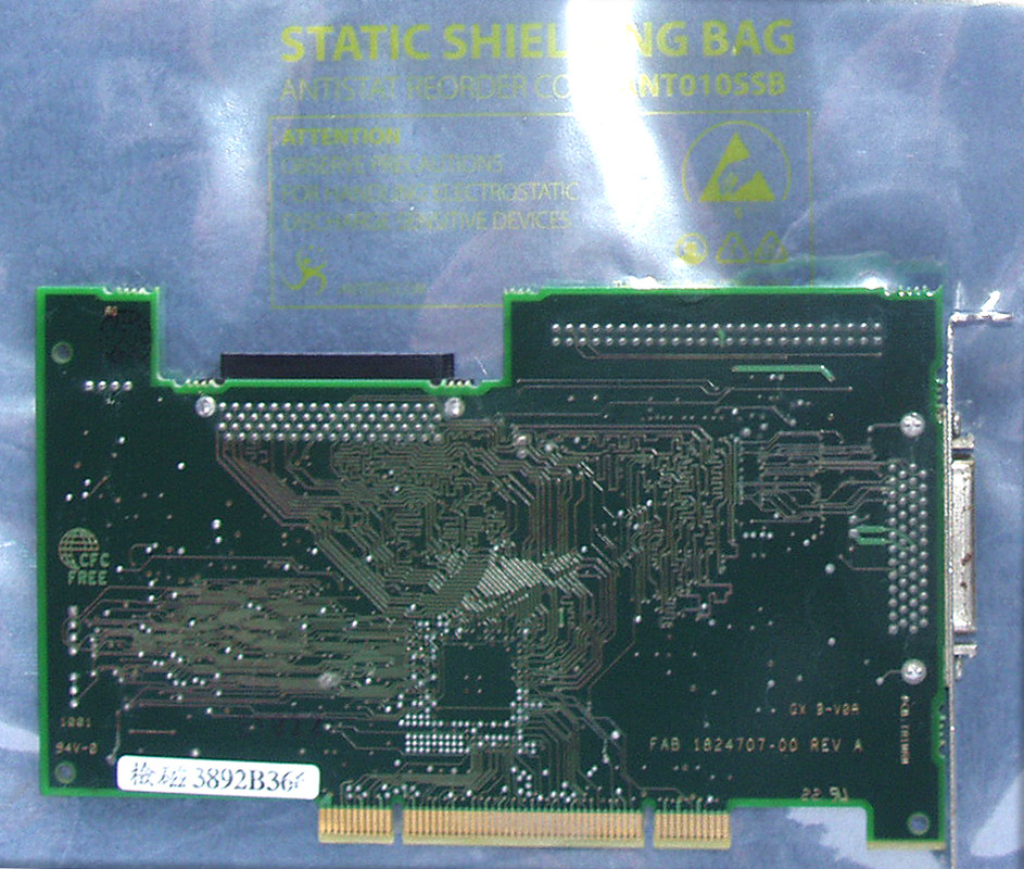 160Mb/s ADAPTEC SCSI Card 29160N PCI Buss (USED Working)