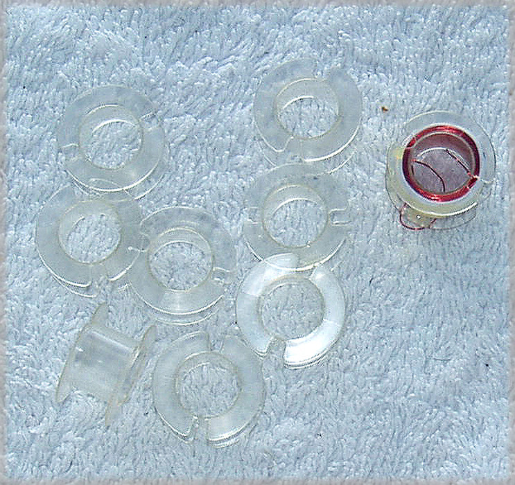 Clear Acrylic Coil Former 20mm Diameter x 10.75mm NEW Old Stock