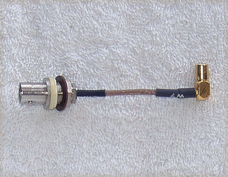 RF Interconnect Lead (Isolated BNC Bulkhead Female ~ MIL Spec R/A SMB ...