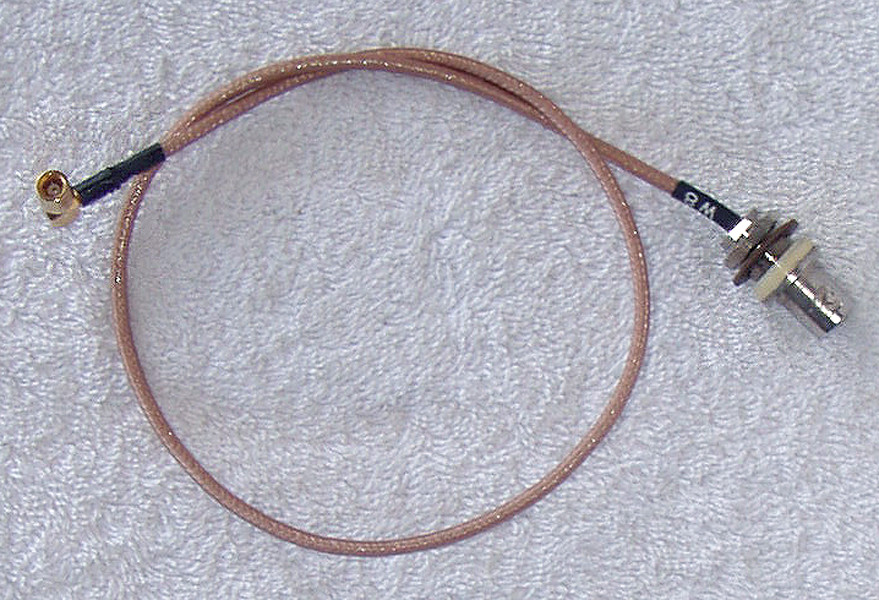 RF Interconnect Lead (Isolated BNC Bulkhead Female ~ MIL Spec R/A SMB ...