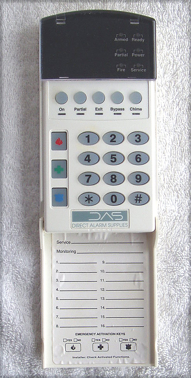 GENERIC Alarm Control Key Pad ONLY (USED & Tested) AS-IS