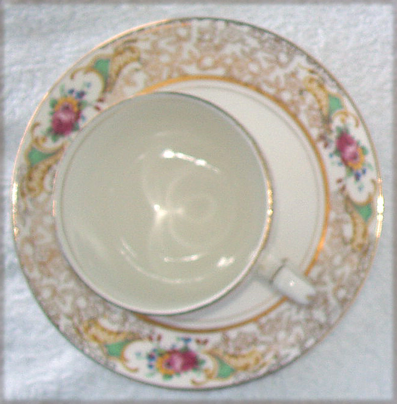 Late 1940's PALISSY (England) Art Deco Hand Decorated Teacup ONLY