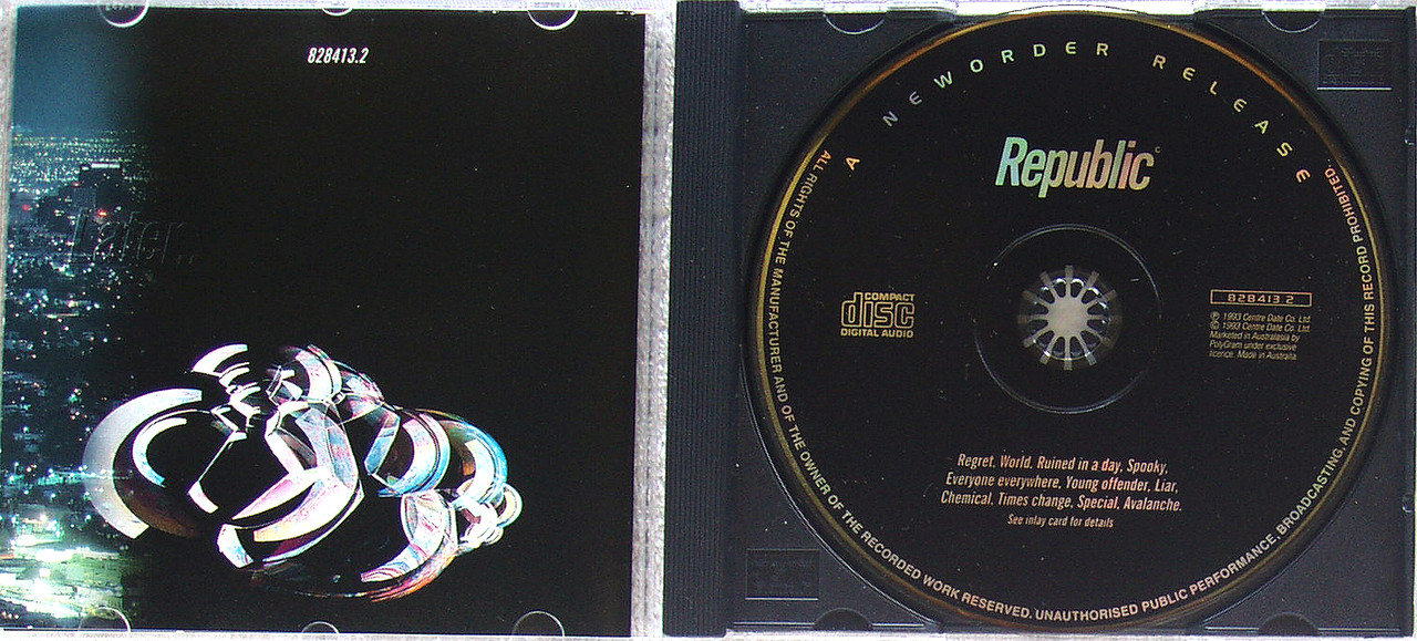 Synth Pop NEWORDER Republic CD 1993