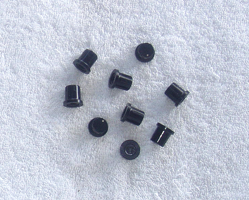 11.75mm Matt Black Plastic KNOB With Dot Pointer (D Shape 1/4" Shaft ...