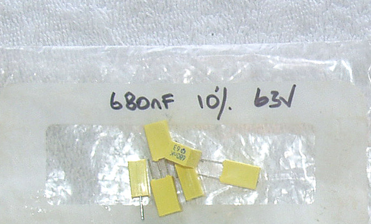 LCC (THOMPSON CSF) Yellow Box Metalised Polypropylene LL Film Capacitor ...