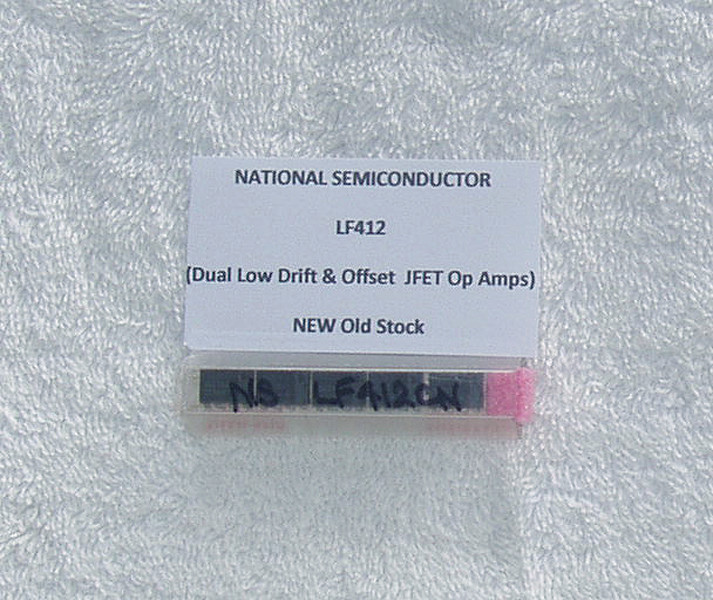 NATIONAL SEMICONDUCTOR LF412 Dual Low Drift & Offset JFET Op Amps NEW Old Stock