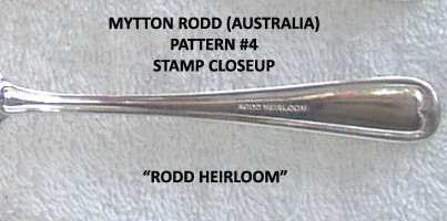 MYTTON RODD (Australia) Heirloom Pattern #4 Silver Plate Teaspoon USED ...