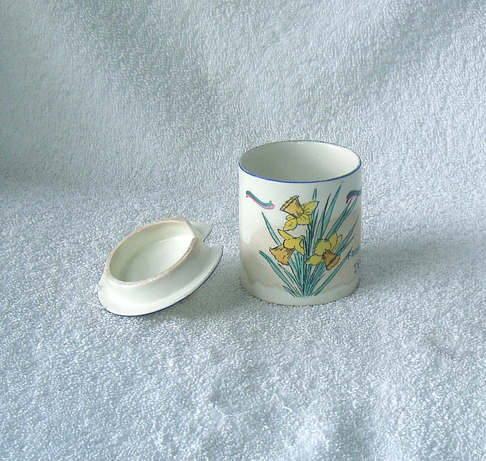 1950's CARLTON WARE English Ceramic Condiment Pot (Souvenir "Devils ...
