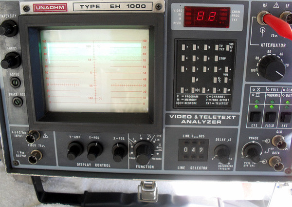 Rotary RF Attenuator 75 Ohm Z Ex UNAOHM (Milano ITALY) EH-1000 Teletext ...