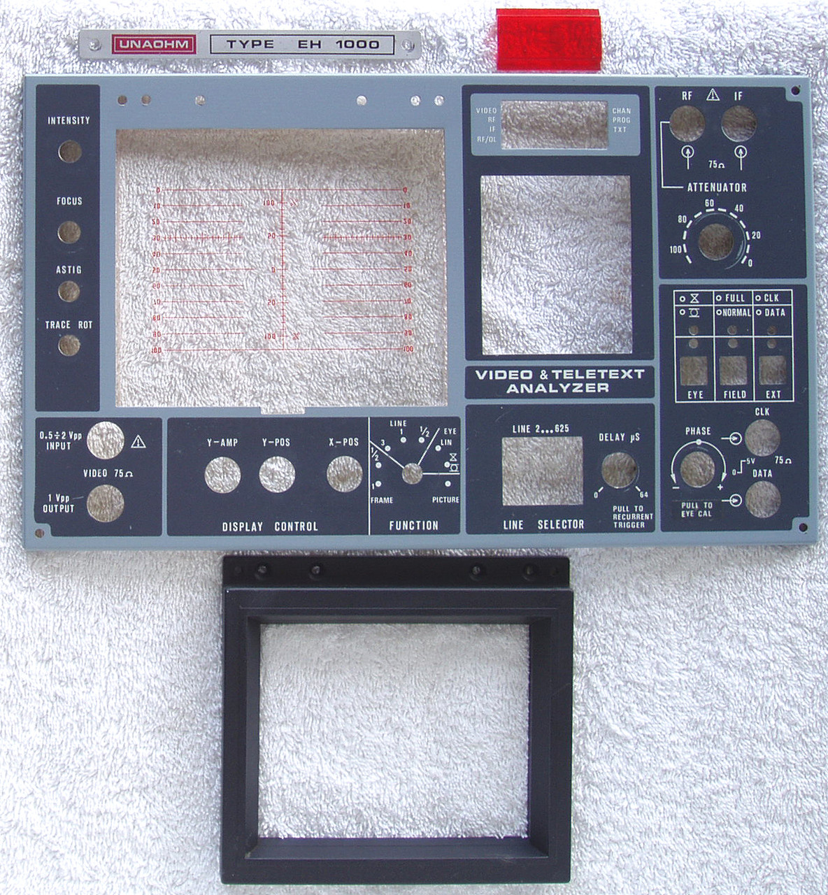 UNAOHM (Milano ITALY) EH-1000 Teletext Video Analyser Front Panel CRT ...