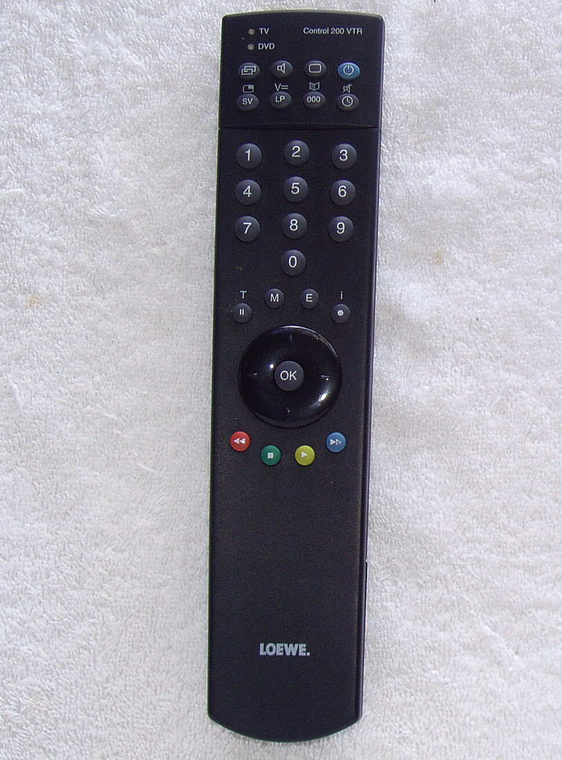 Genuine RETRO LOEWE Television DVD Remote Control Model Control 200 VTR ...