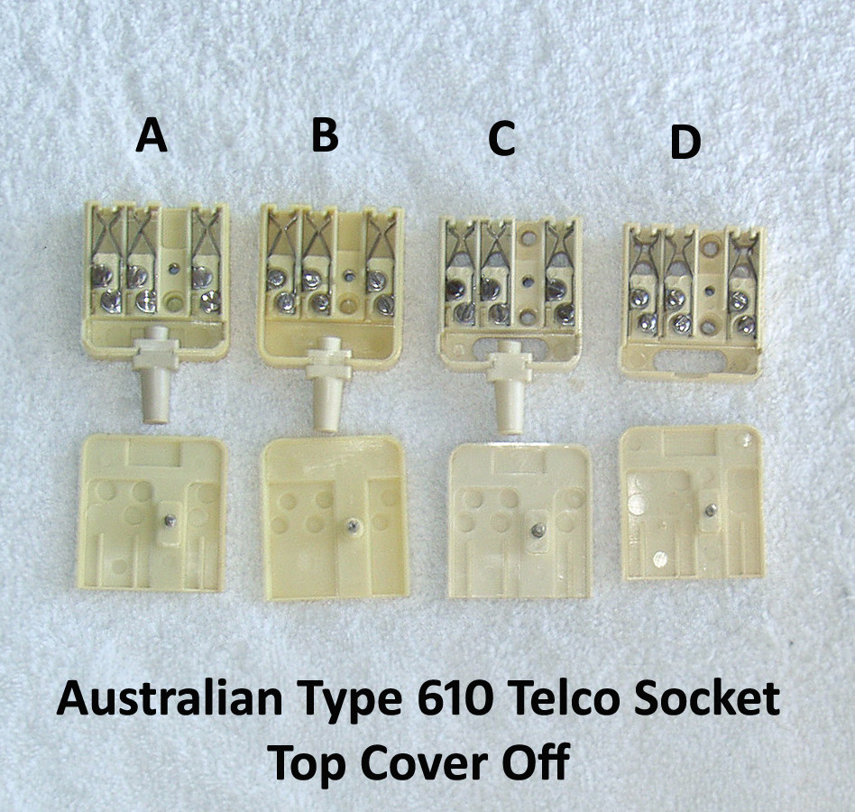 1980's ~ 1990's TELEPHONE Type 610 Female Socket (Select The Design ...