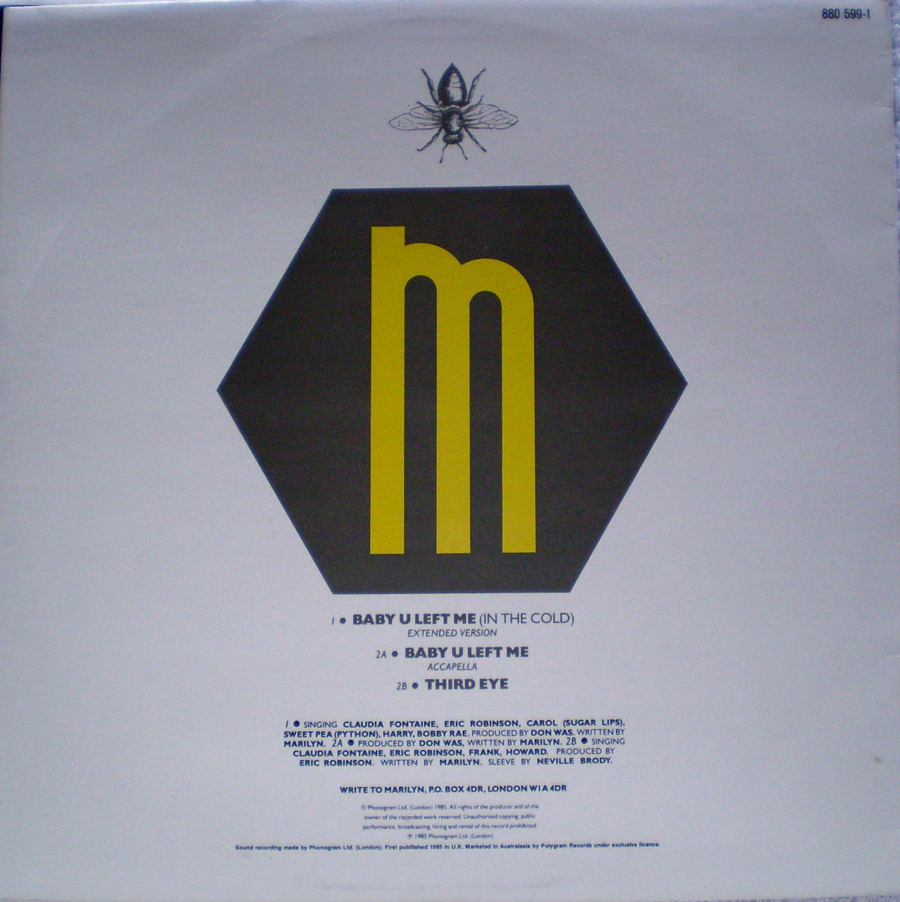 EPop Soul - MARILYN Baby U Left Me (In The Cold) Extended Version 12 ...