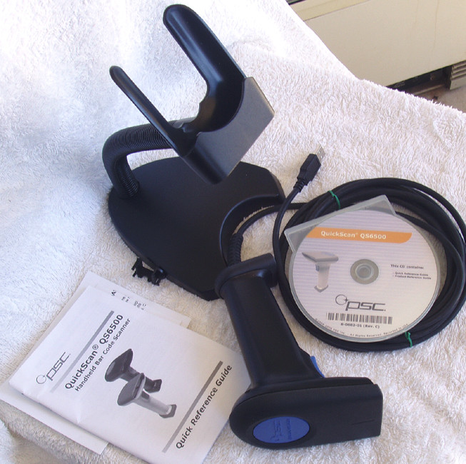 PSC Quickscan 6500 Handheld Barcode Scanner - As New
