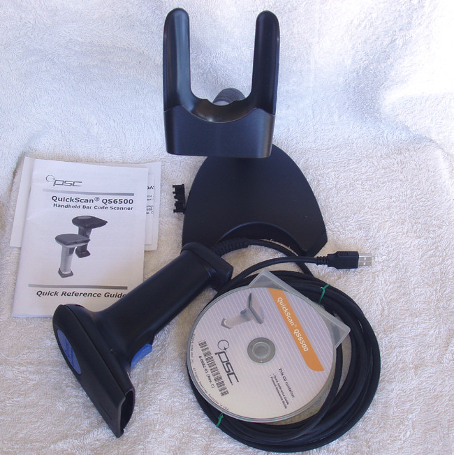 PSC Quickscan 6500 Handheld Barcode Scanner - As New