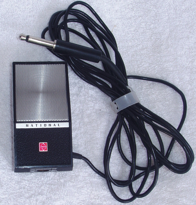 1960's NATIONAL WM-2010N Dynamic Microphone Hi Z