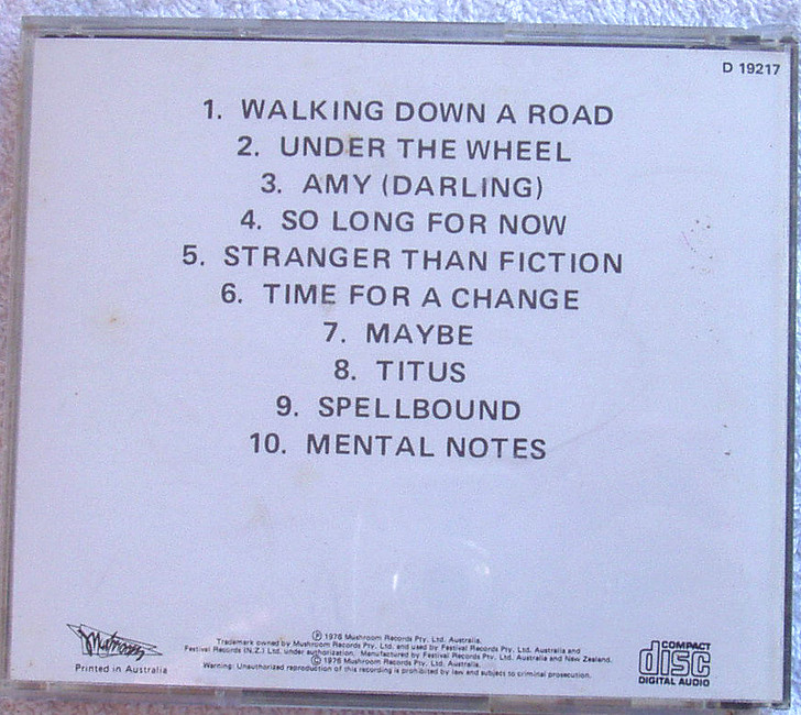 Art Rock - Split Enz Mental Notes CD 1992