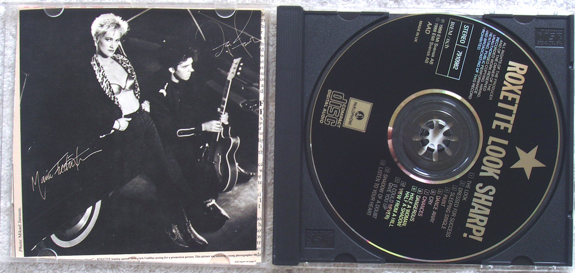 Pop Rock - Roxette Look Sharp! CD (UK with Signature) 1998