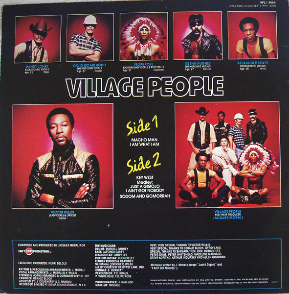 Funk Disco - VILLAGE PEOPLE Macho Man Vinyl 1978